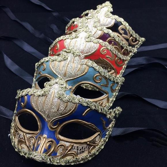 Accessories | Handpainted Venetian Design Masquerade Mask | Poshmark